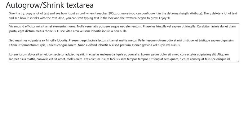 Autogrow/Shrink textarea Directive with AngularJS
