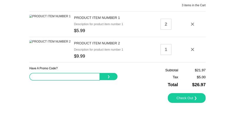 ReactJS Shopping Cart