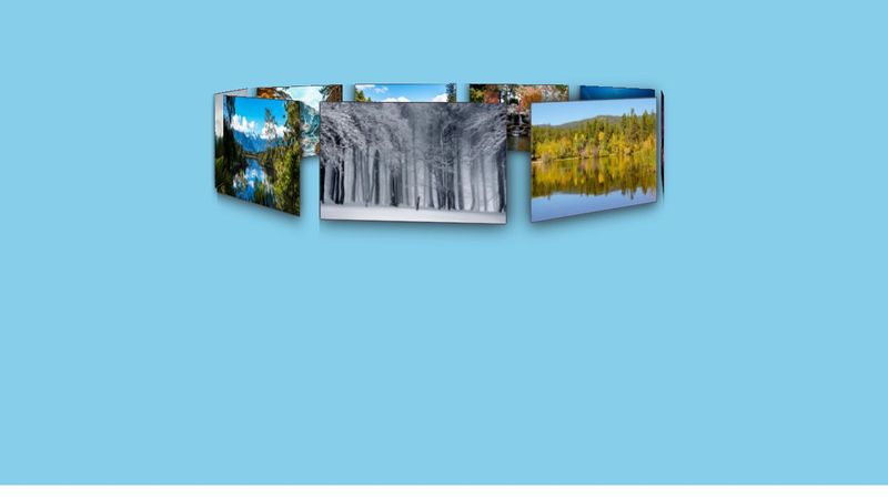 3D Rotating Gallery(CSS Only)