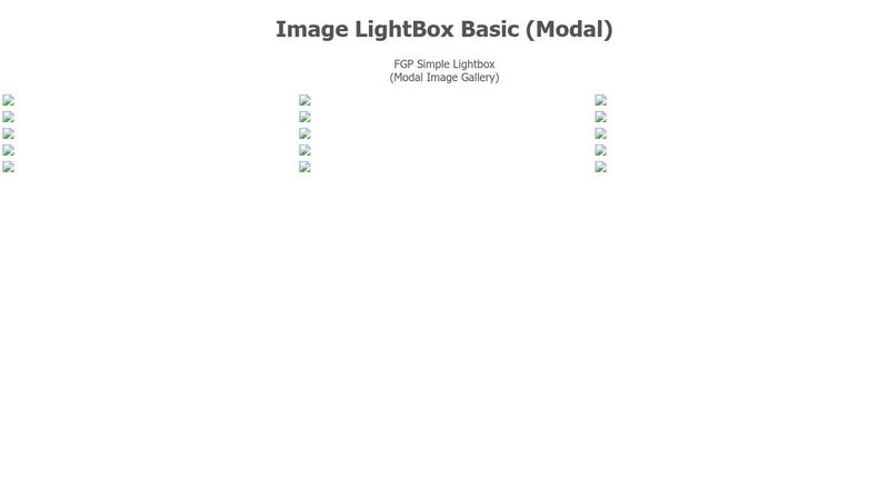 Image LightBox Basic (Modal)