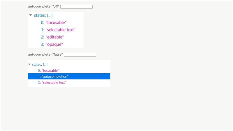 autocomplete valid/invalid values