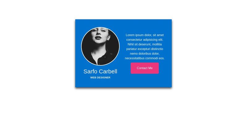 Responsive Profile Card Design | HTML & CSS