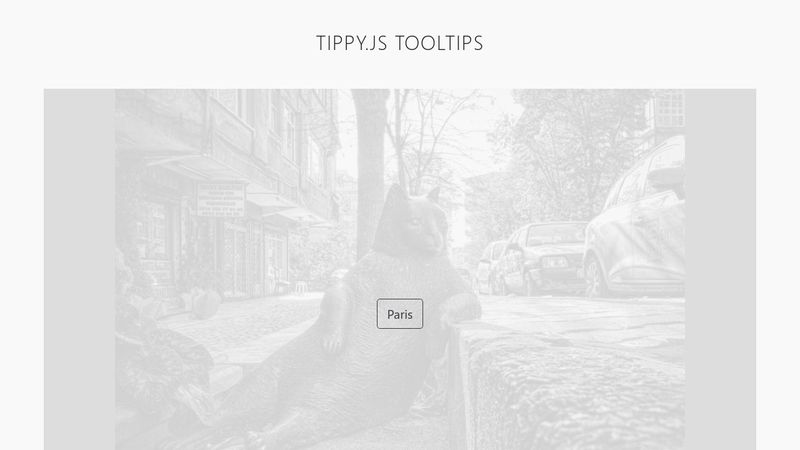HTML within Tooltips using Tippy.js and Popper.js