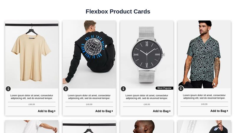 Flexbox Product Cards