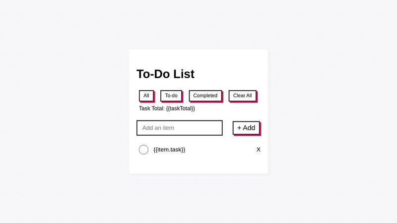 Vue: To-do List
