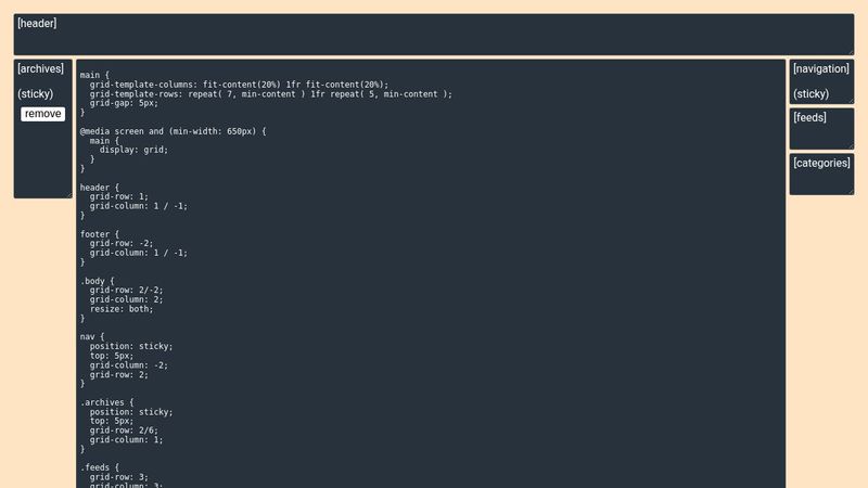 Sticky Boxes & Accordion Grid