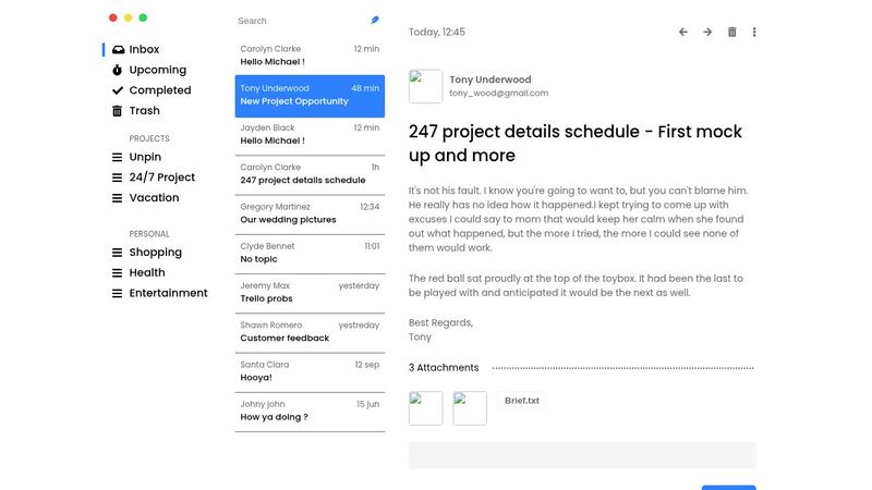 CSS-GRID : EMail for fluent
