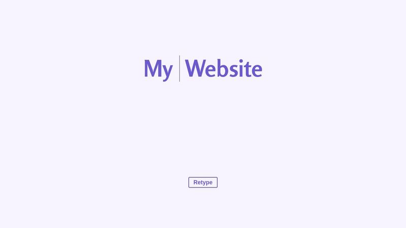 Pure CSS Typing Animation