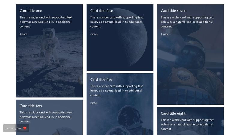 Bootstrap masonry layout