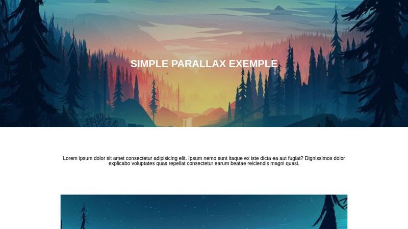 Simple Parallax js