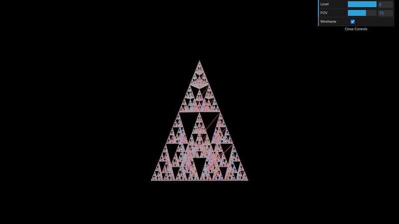 Three.js Sierpiński Pyramid
