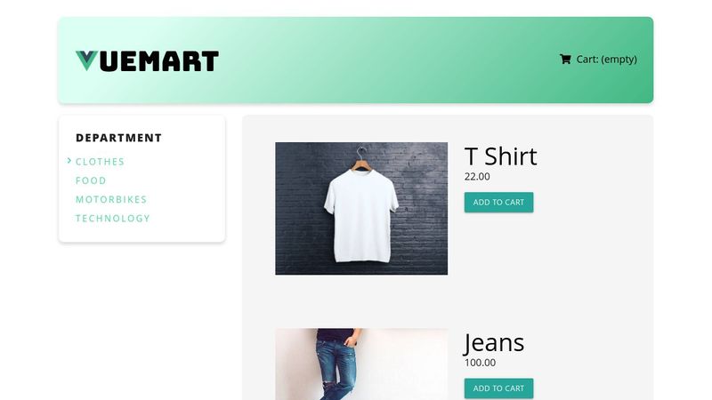 Vuemart Vue Vuex Vue Router Axios