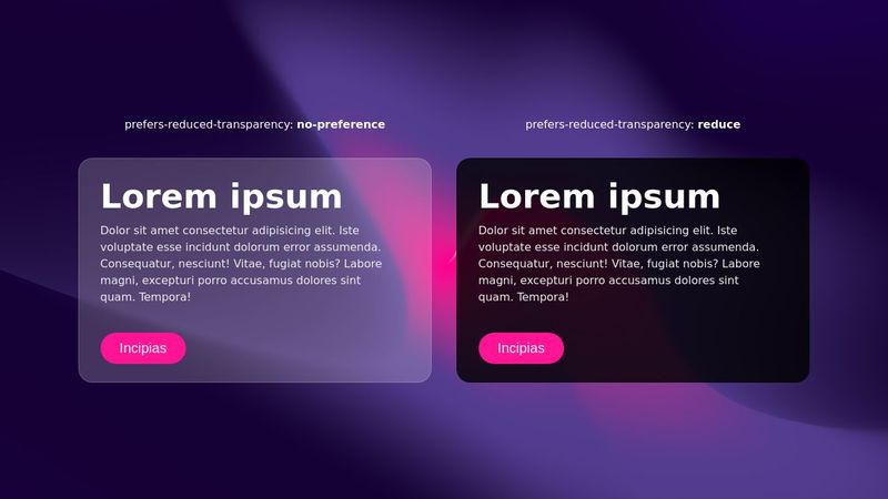 prefers-reduced-transparency CSS cards