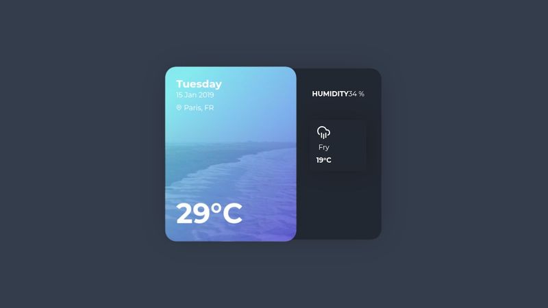 Simple Weather App Design