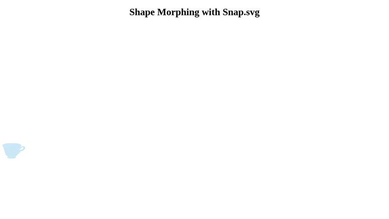 Shape Morphing Animation with Snap.svg
