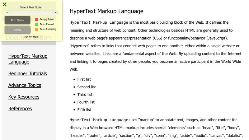 Free Code Camp: Build Technical Documentation Page