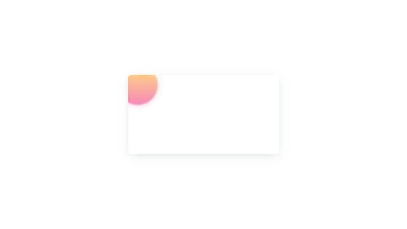 CSS Pulsating Dot Card