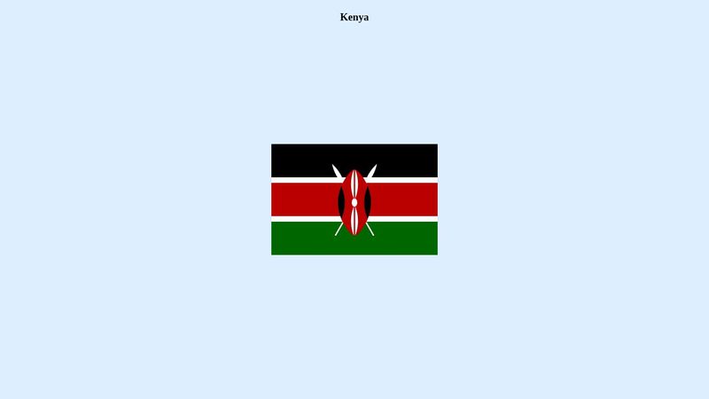 CSS Flag : Kenya