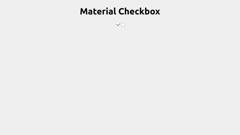 Material Checkbox