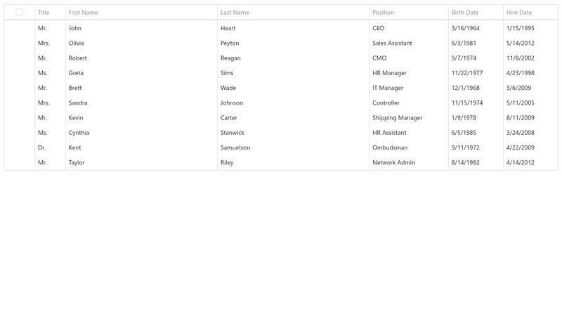 Multiple Record Selection API - DevExtreme Data Grid