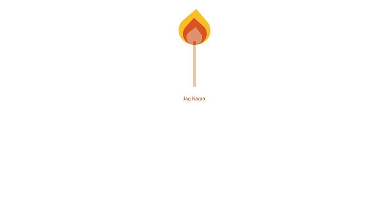 Matchstick and Flame - Pure CSS