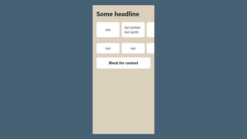 Flexible Horizontal Scrolling Containers #2