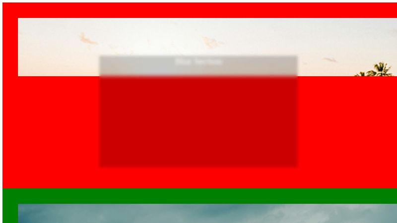 Blur object using CSS