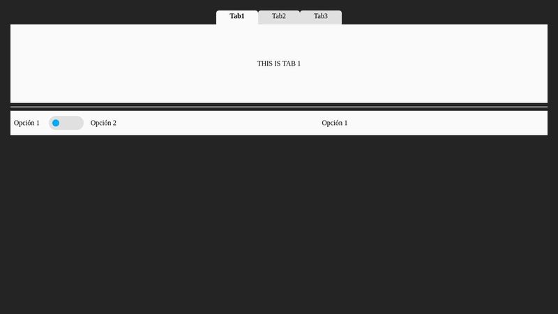 tabs and toggle CSS