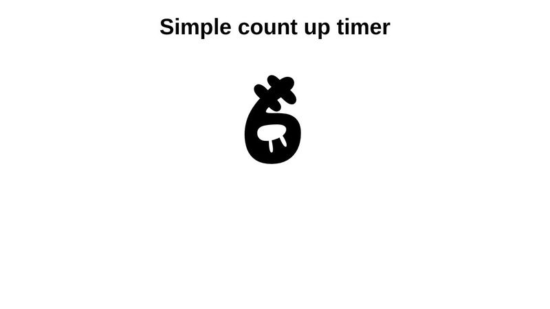 Count Up timer