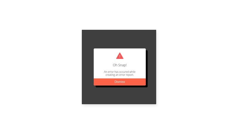 #41 Error Modal with Scaling Animation