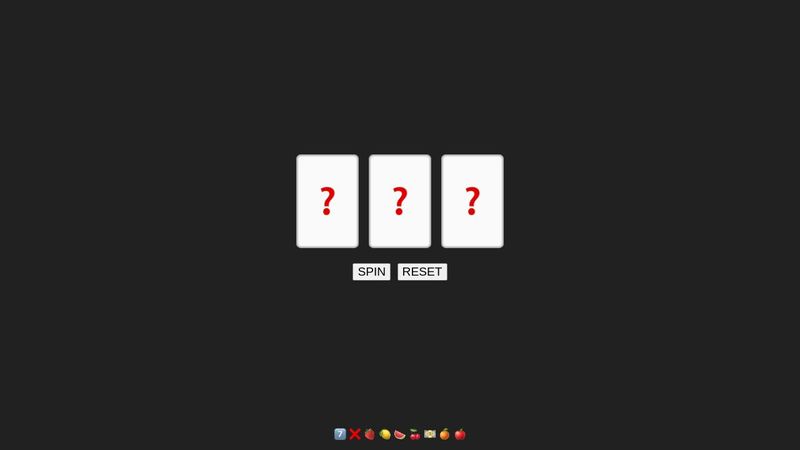 Slot Machine JavaScript