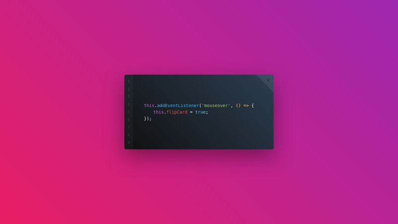 Flipping Business Card