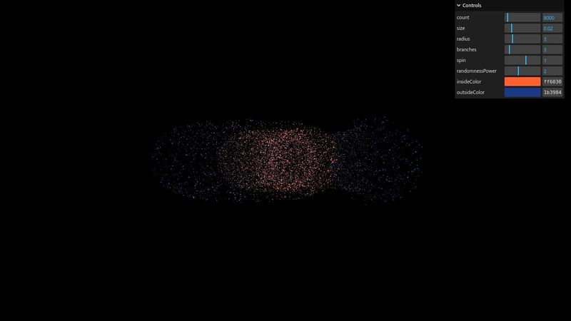 Particles Galaxy - ThreeJS Journey