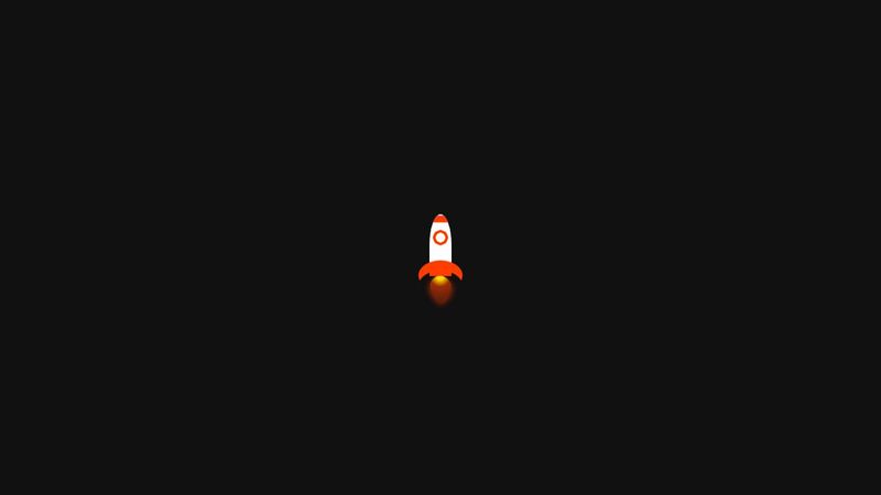 Flying Rocket Loading Animation