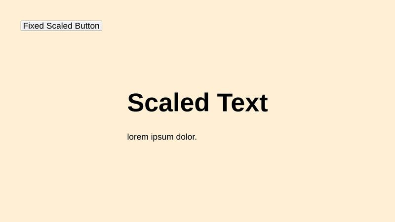 Pure CSS screen-relative scaling