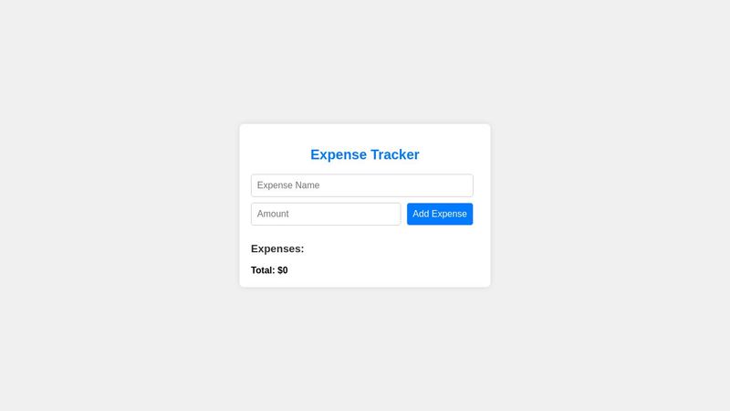 Expense Tracker