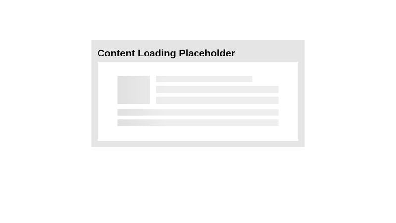 Content Loading Placeholder