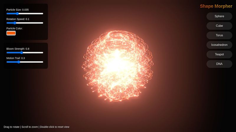 Morphing Particles with Three.js