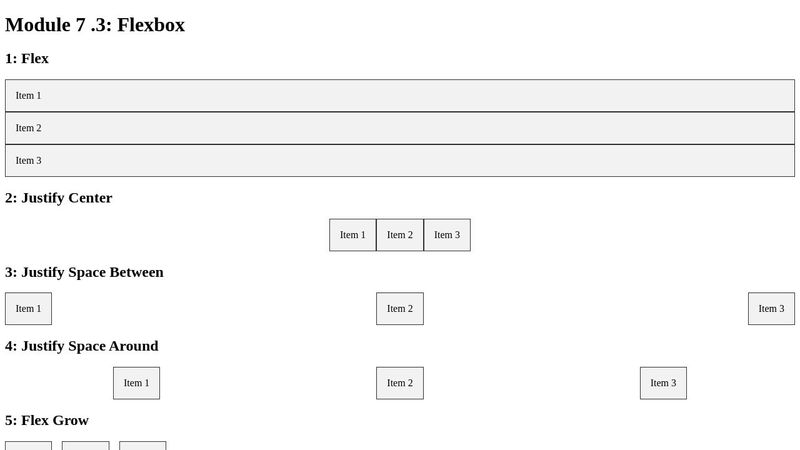 Module 7.3: Flexbox
