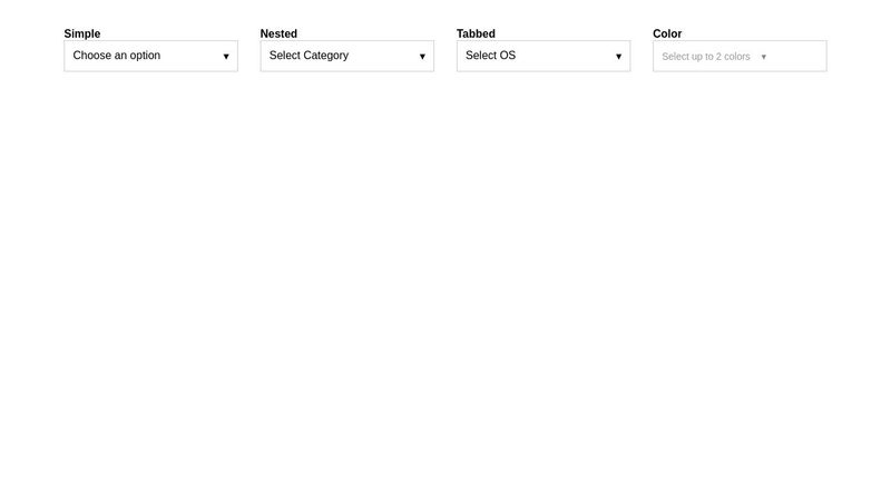 Custom Select Dropdown — Simple & Nested with Subcategories (Pure JS)