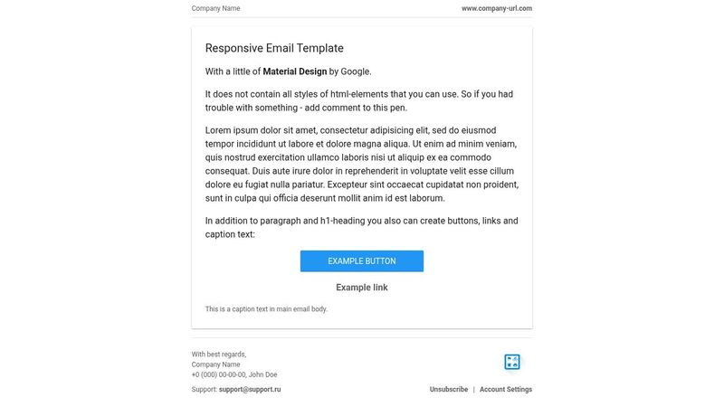 Responsive Email Template