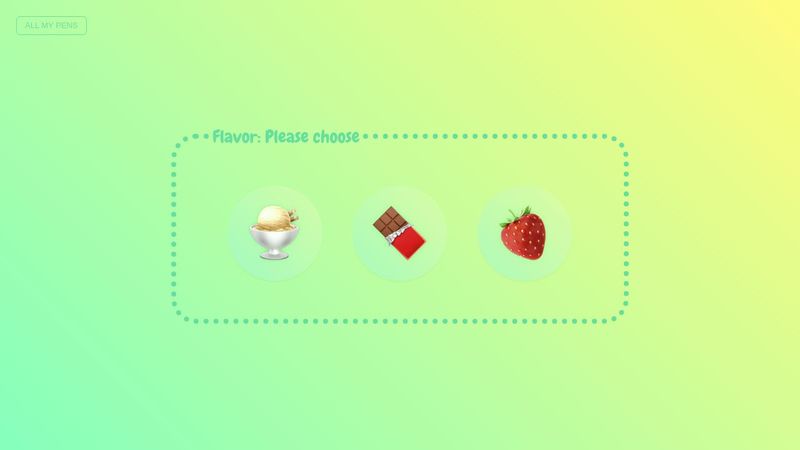 Custom Radio Buttons Check Animation - CodePen Challenge