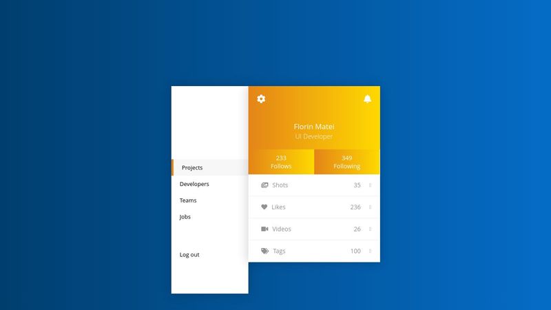 youtube HTML CSS profile interface