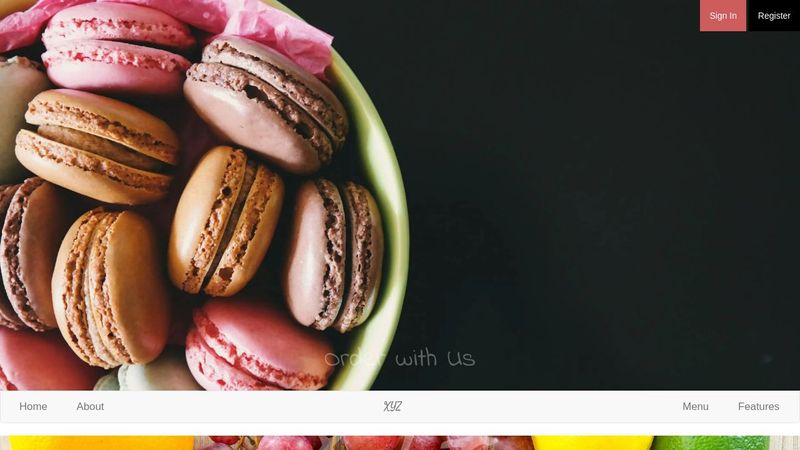 food e-commerce website