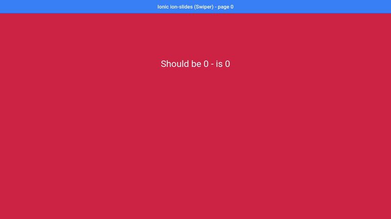 Ionic ion-slides (Swiper) example