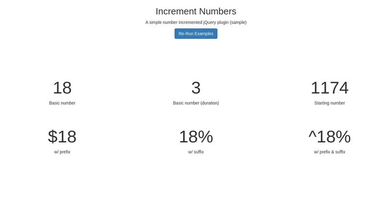 jQuery Number Incrementer