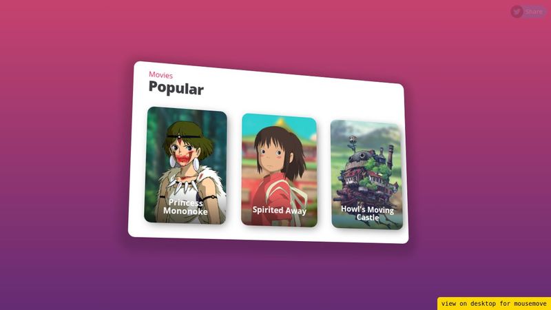 3D depth UI with CSS transforms