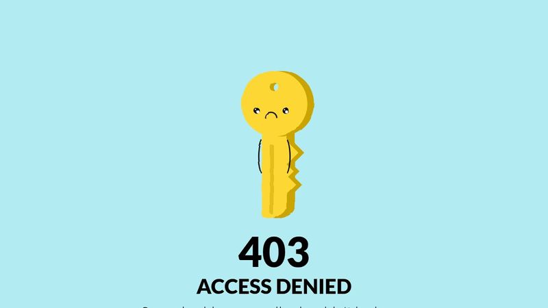 403 Access denied - keys | #Codevember 22