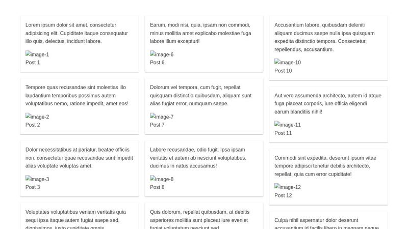 How to Create Masonry Layout CSS3 & HTML5 - Material Design Card Based ...