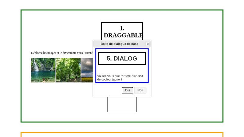 draggable, resizable,accordeon, datepicker en jQuery UI